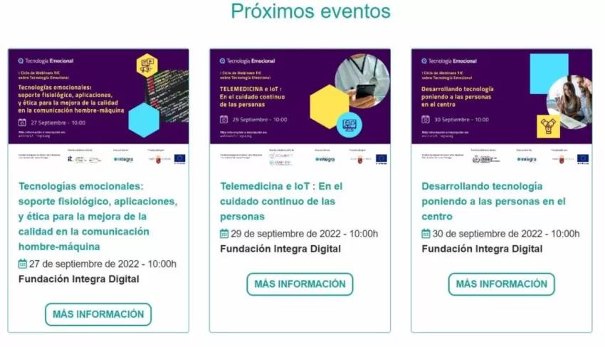 El 'I Ciclo de Webinars TIC sobre Tecnología Emocional' llega a su ecuador esta semana con tres ...