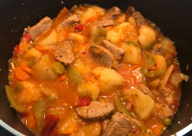 Estofado de cerdo con zanahorias, batatas y cinco especias - Recetas de ...